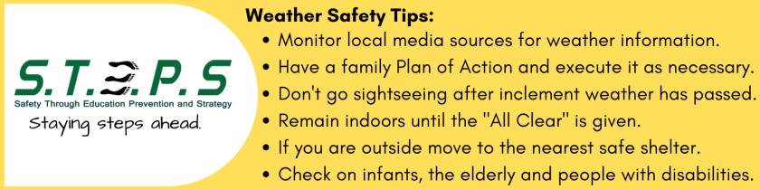 Tropical Cyclone Information Statement – safety steps