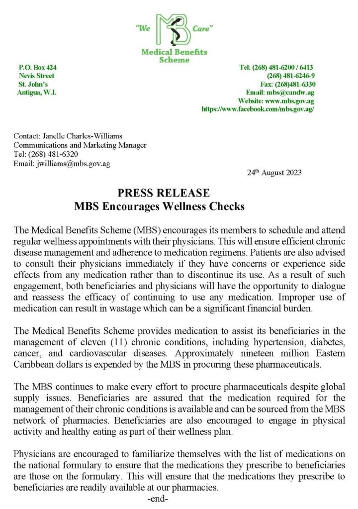MBS Encourages Wellness Checks – safety steps