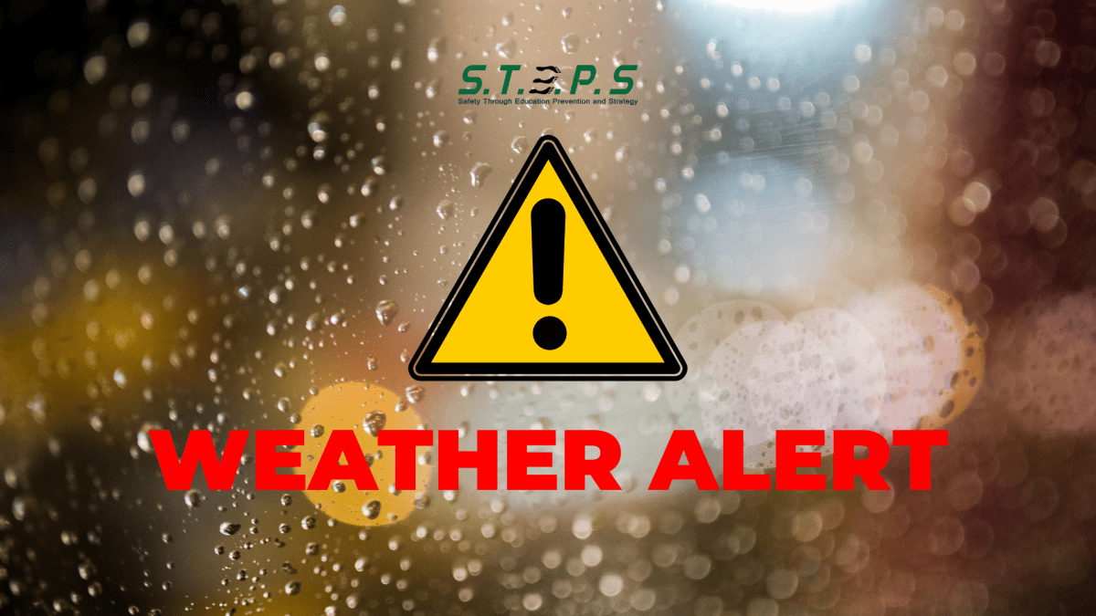 Wet Weather And Thunderstorms Ahead – safety steps